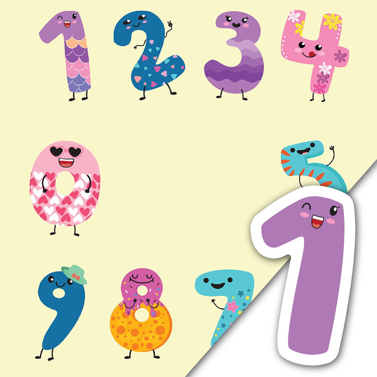 Personalised Numbers Gift Set | Kids' Blanket & Plush Toy | Alini Bini